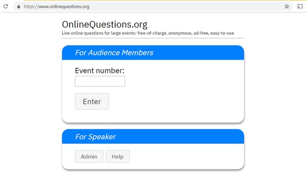 OnlineQuestions.org: Online tool to ask and upvote questions during ...