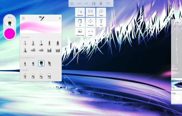 SketchBook: Drawing software featuring an unobtrusive user interface ...