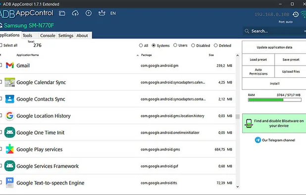 ADB AppControl: The ultimate applications manager and debloat tool for ...