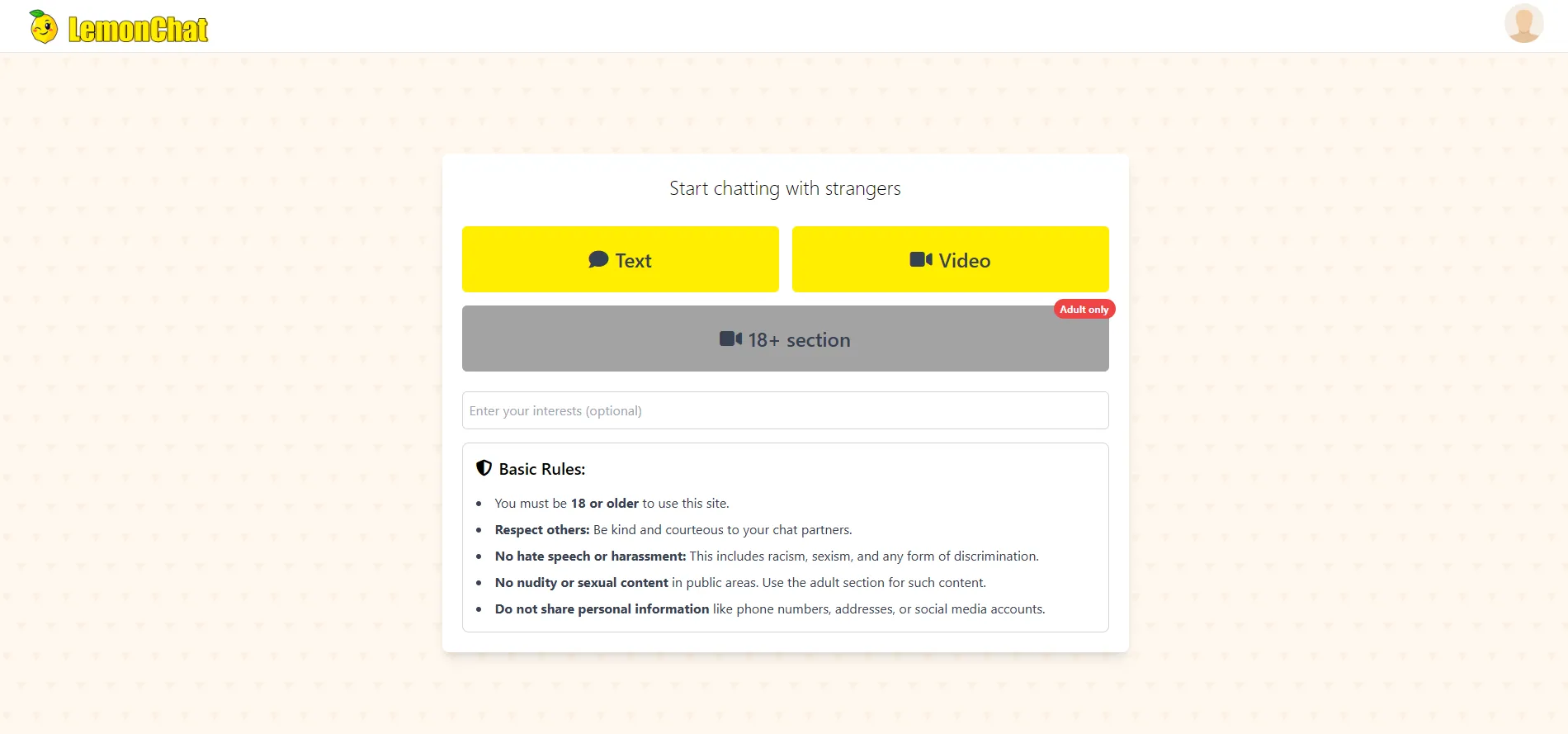 LemonChat: - the best platform for random chats in | AlternativeTo