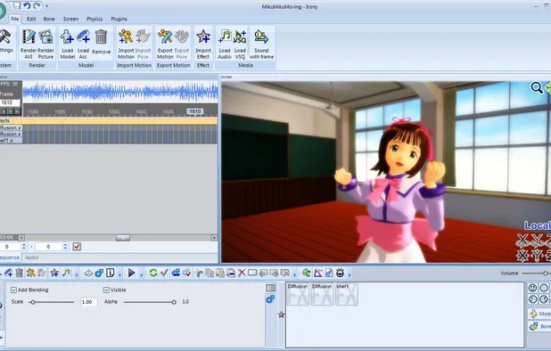 MikuMikuMoving: A freeware animation program to make movies for the ...