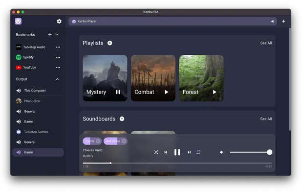 Kenku FM: Online tabletop audio sharing for Discord. | AlternativeTo
