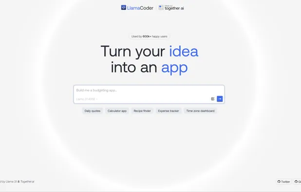 LlamaCoder: An open source Claude Artifacts app that can generate full React apps and ...