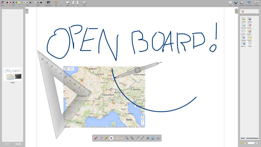 OpenBoard Whiteboard: OpenBoard is an open source interactive white board application primarily ...