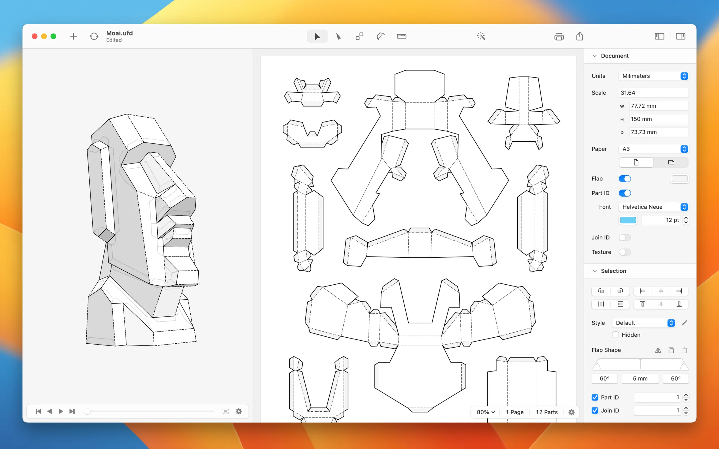 Unfolder: 3D model unfolding tool to help you create papercraft easily and quickly | AlternativeTo