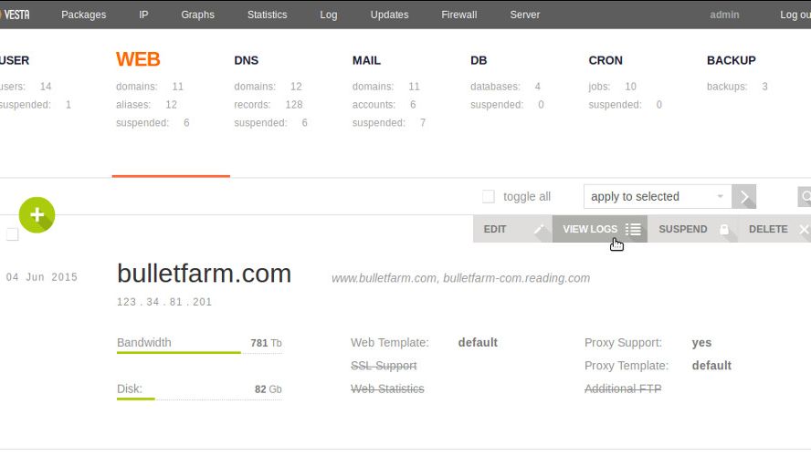 Vesta Control Panel: – What I love about Vesta is that it's fast and ...