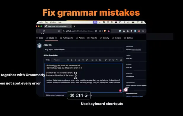 RewriteBar: Improve your writing in any macOS application with AI assistance. | AlternativeTo