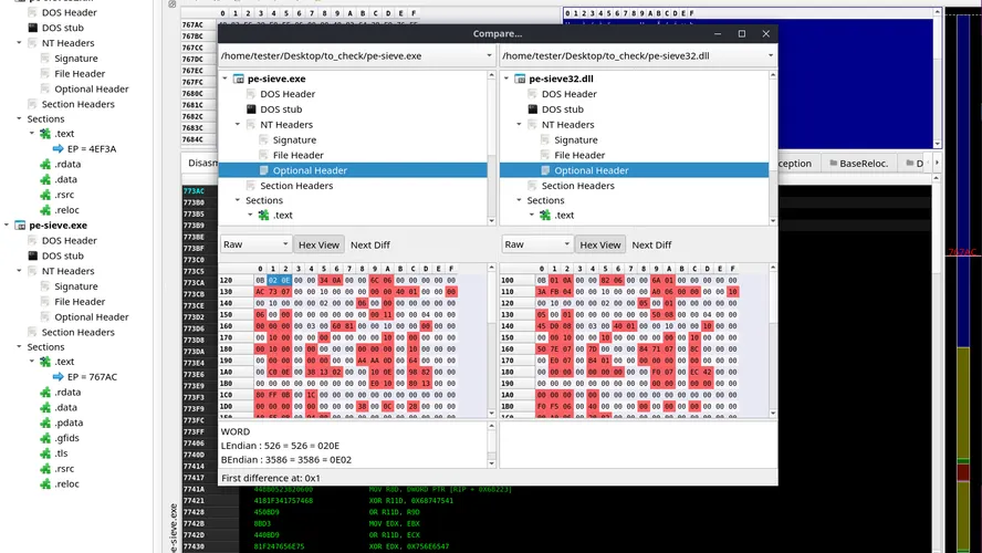 PE-bear: Portable Executable reversing tool with a friendly GUI ...