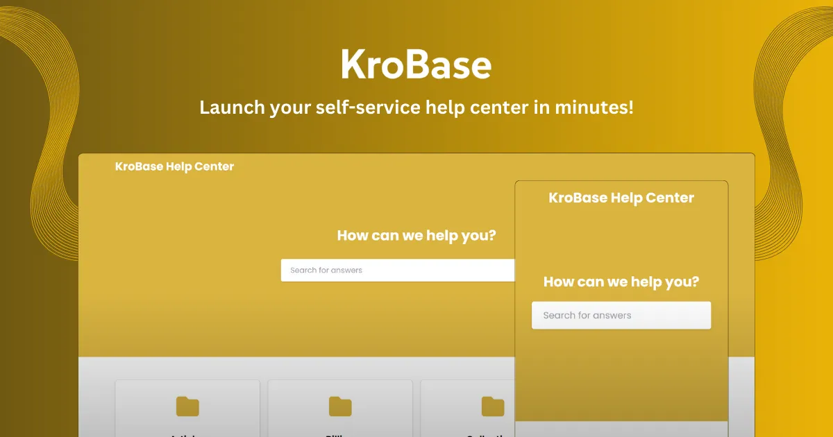 KroBase: Self-service knowledge base software service with lifetime pricing | AlternativeTo