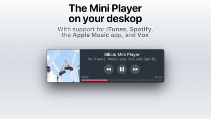 Silicio Mini Player: Desktop music controller that integrates with ...