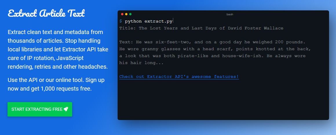 Extractor API Alternatives - Page 5 | AlternativeTo