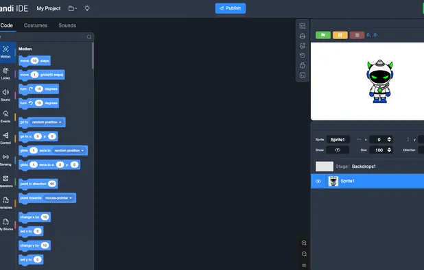 Gandi IDE: In-browser game engine, a mod of MIT Scratch with ...