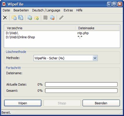 WipeFile: Erases files and folders secure and fast | AlternativeTo