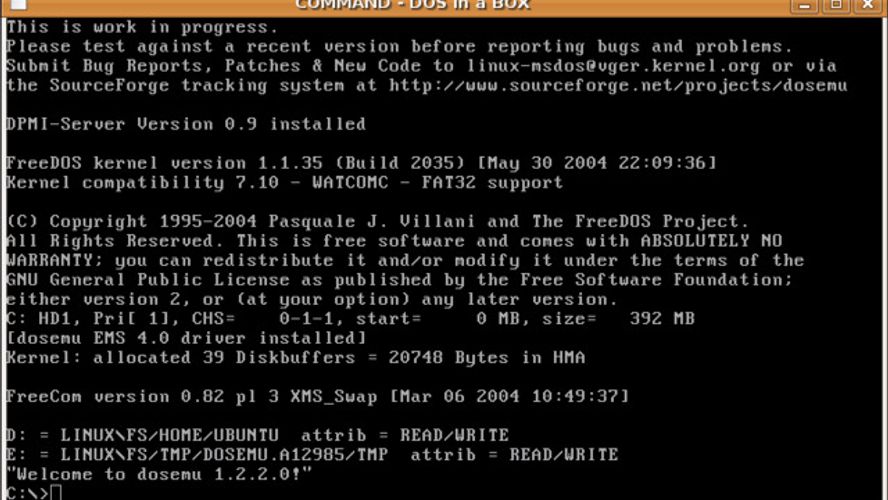 DOSEMU: Stands for DOS Emulation, and allows you to run DOS and many ...