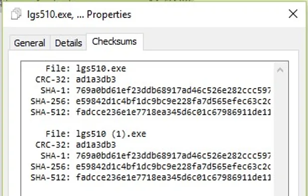 HashCheck Shell Extension: File-integrity verification with CRC-32, MD5 ...