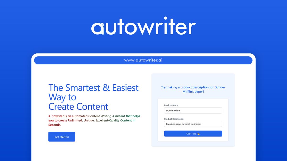 Autowriter Alternatives and Similar Sites / Apps | AlternativeTo