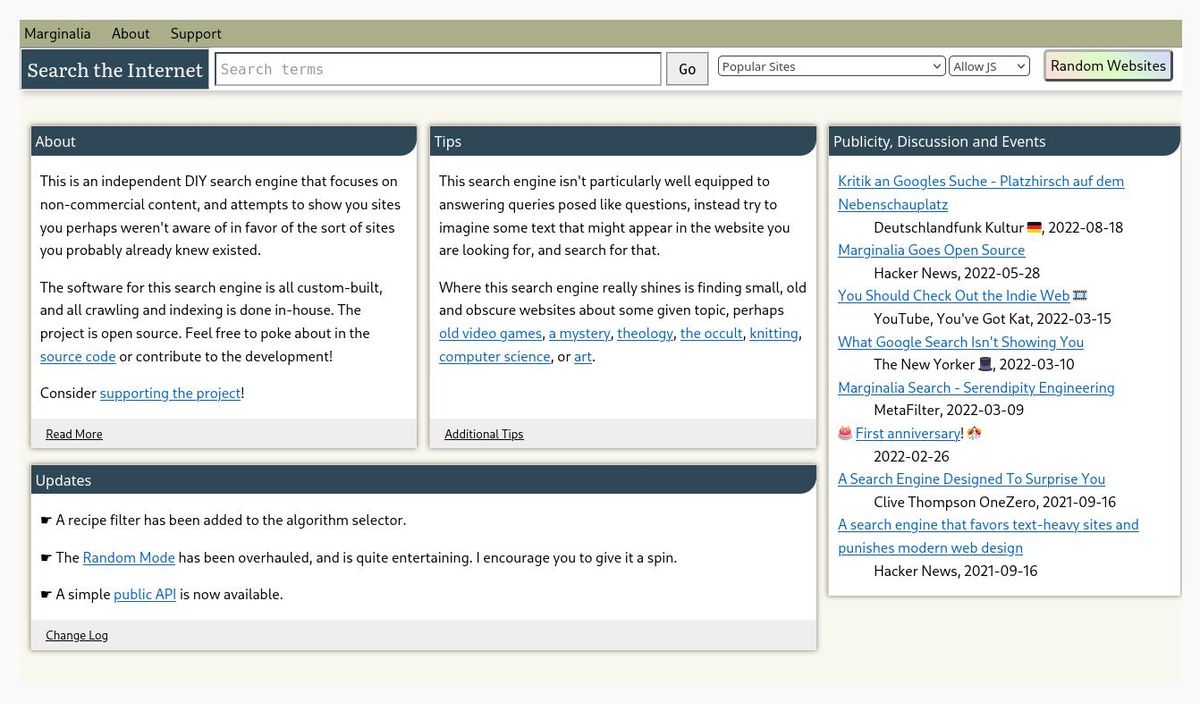 Marginalia Search Alternatives: 25+ Web Search Engines and similar ...