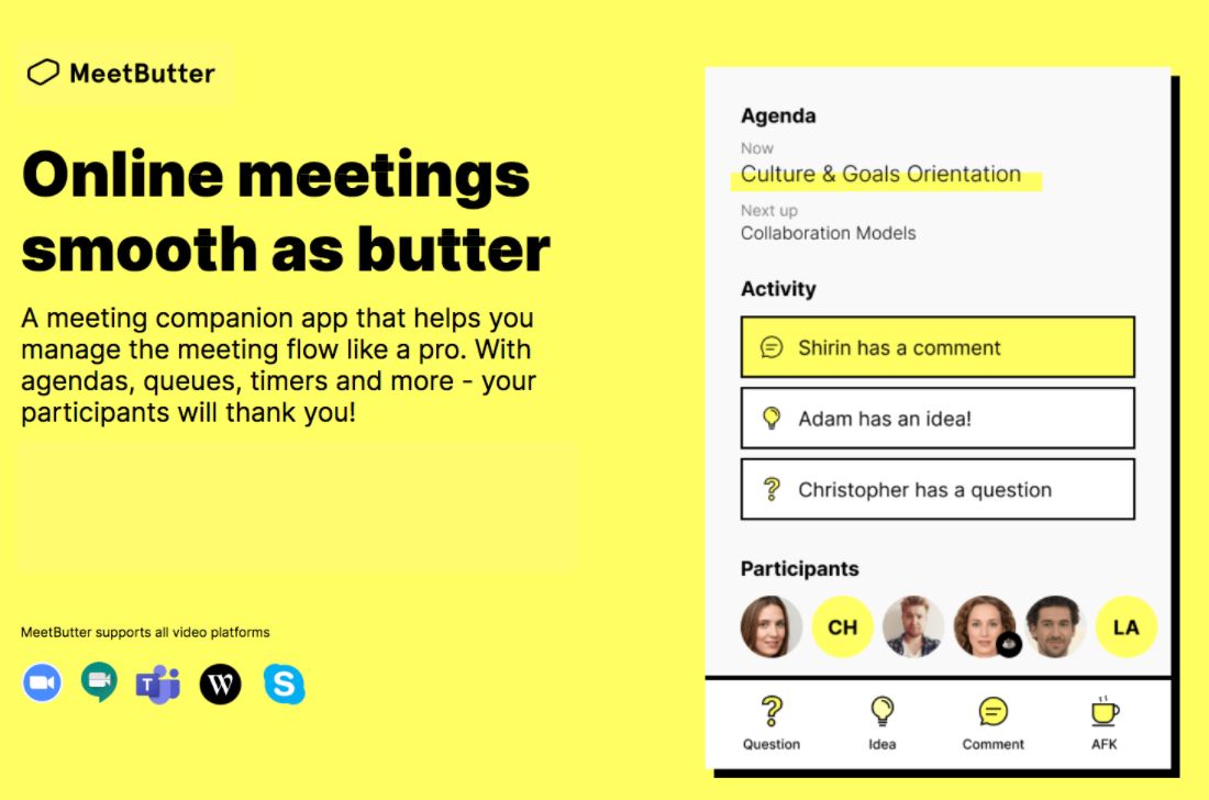 Butter: Online meetings smooth as butter | AlternativeTo