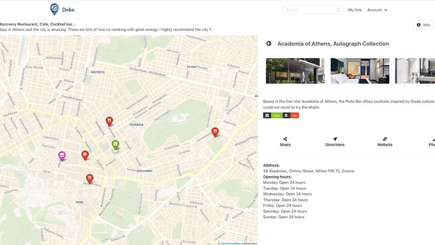 Doko Maps: Tool to create, organize and share favorite places on a map ...