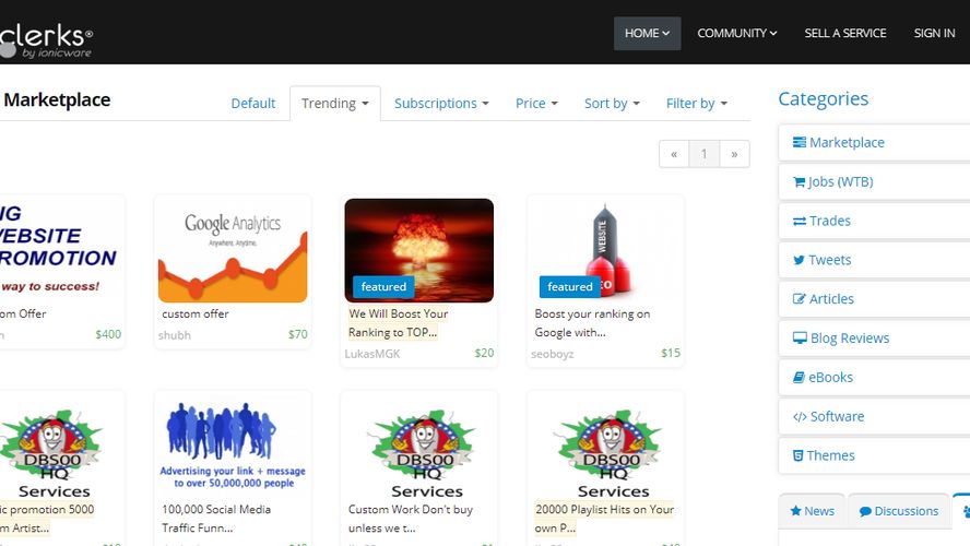 SeoClerk: SEOClerks is a marketplace originally designed for SEO ...