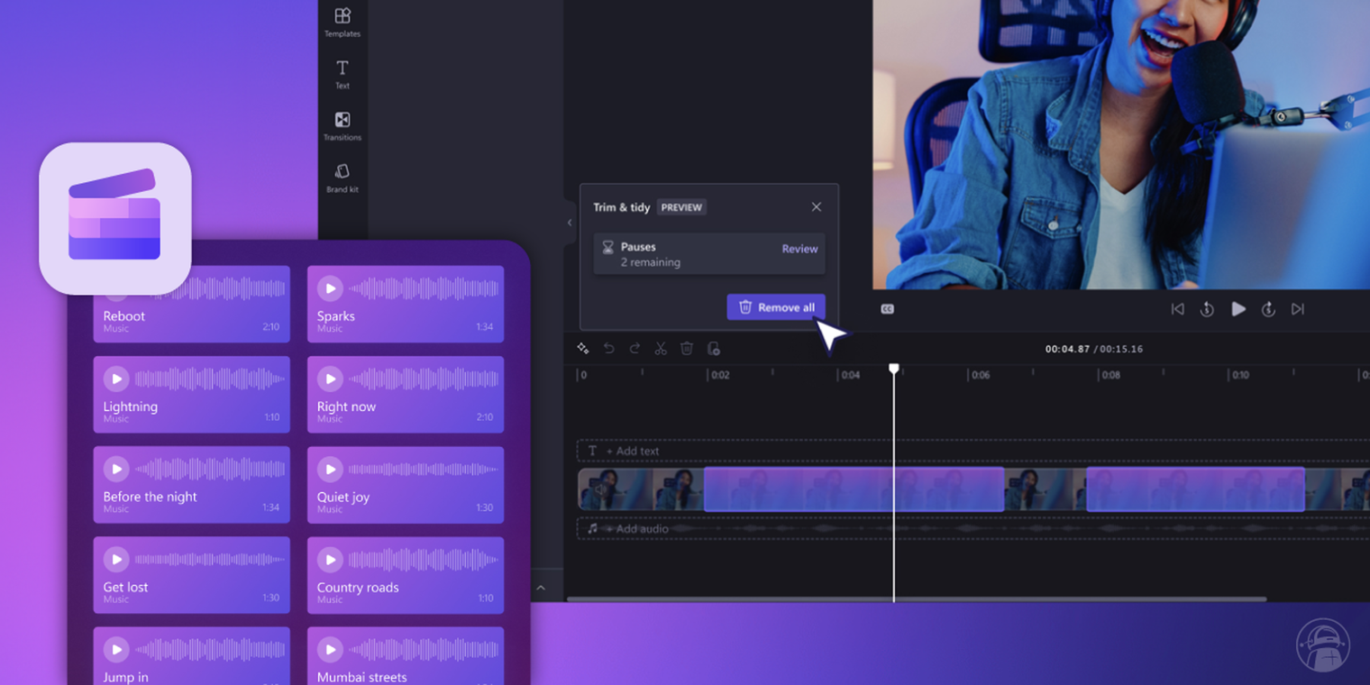 Microsoft upgrades Clipchamp with AI-powered silence removal and more ...