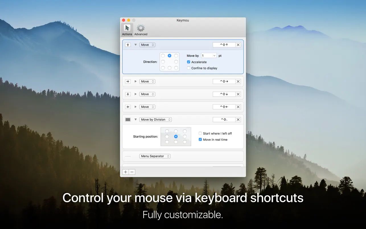 Keymou: Gives you full control over your mouse pointer via keyboard shortcuts | AlternativeTo