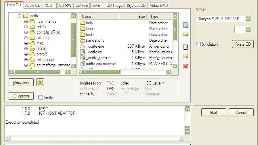 cdrtfe: A small open source CD/DVD burning application | AlternativeTo