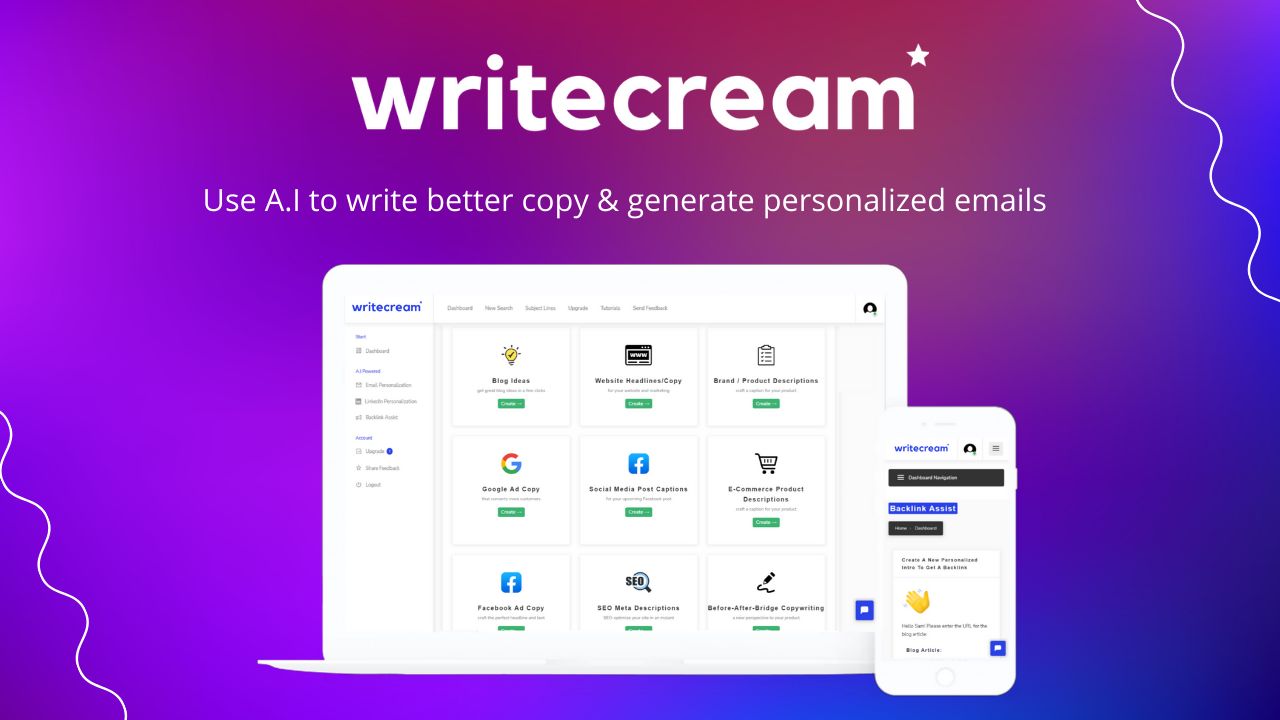 Writecream Alternatives - Explore Similar Apps & Services | AlternativeTo