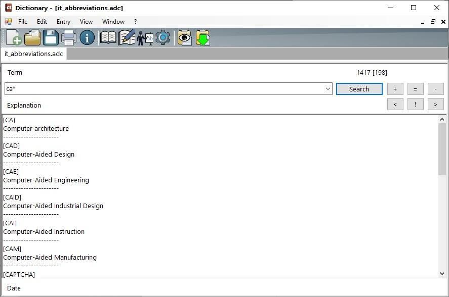 Alternate Dictionary: A program to create dictionaries for abbreviations or foreign words ...