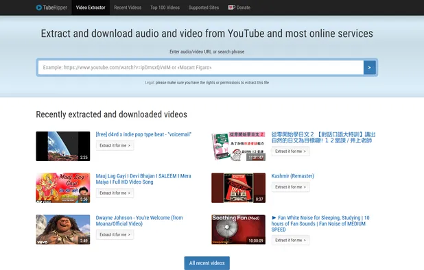 TubeRipper: Tube ripper is a free converter/download multimedia website ...