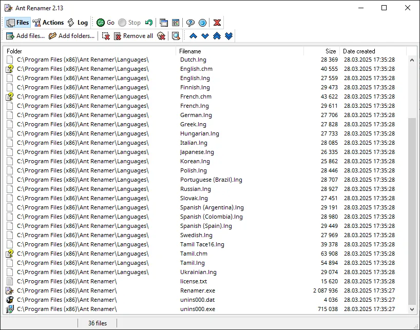 Ant Renamer: Batch-rename files and folders with Unicode and EXIF ...