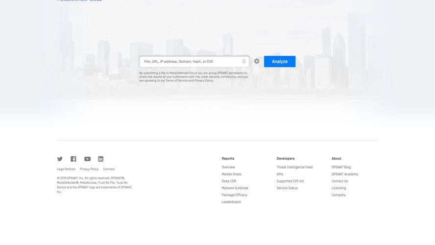 MetaDefender: Cloud-Based Private File Multi-Scanning and Threat ...