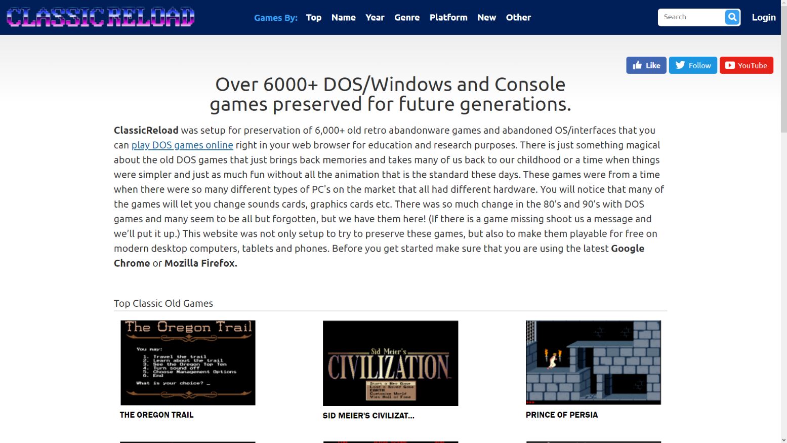 ClassicReload: Massive archive of classic DOS, Windows and console ...