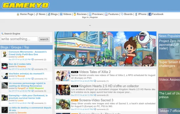 Gamekyo: Social video game magazine for the | AlternativeTo