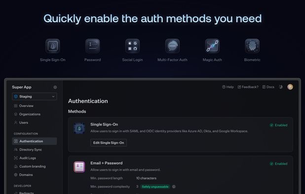 AuthKit: Radix-powered open source authentication UI built for effortless customizations ...