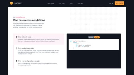 Sourcery: Write better code faster using the power of AI | AlternativeTo