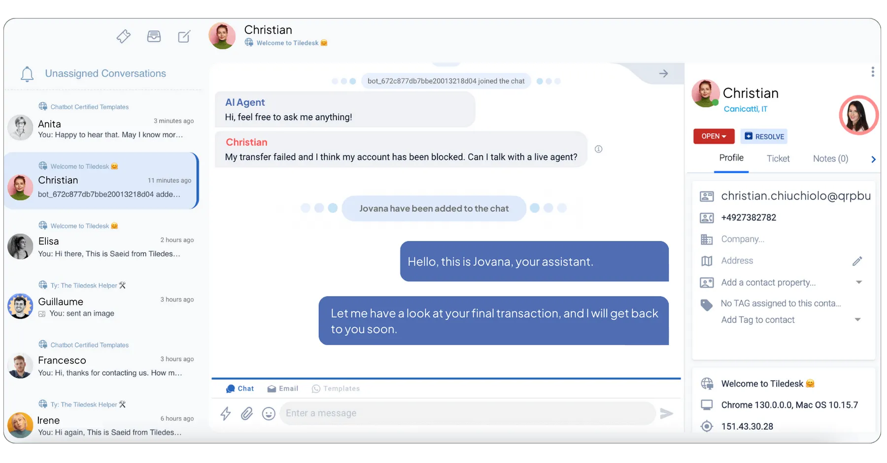 Tiledesk: Open source live chat with AI chatbots and multichannel support | AlternativeTo