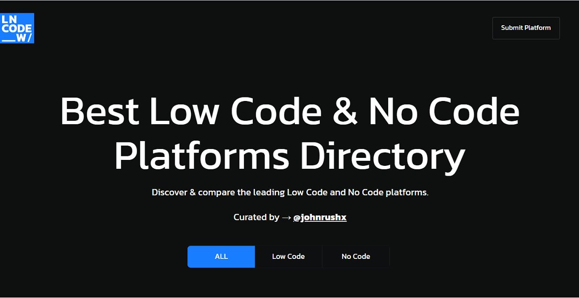 Low Code & No Code Platforms Alternatives and Similar Sites & Apps ...