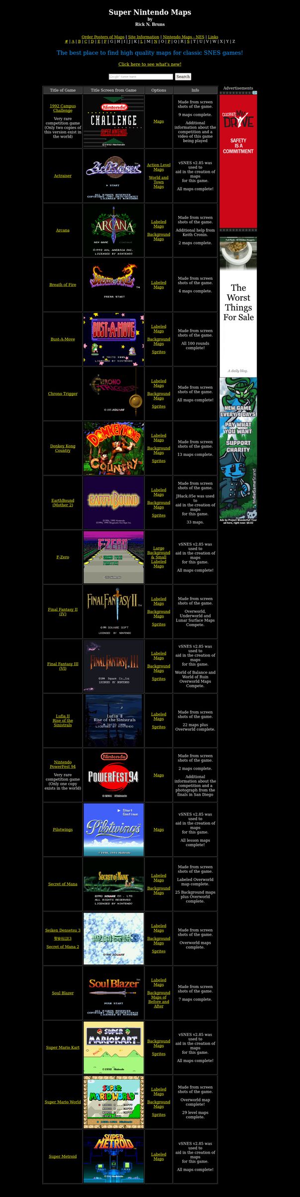 SNESmaps Alternatives and Similar Sites & Apps | AlternativeTo