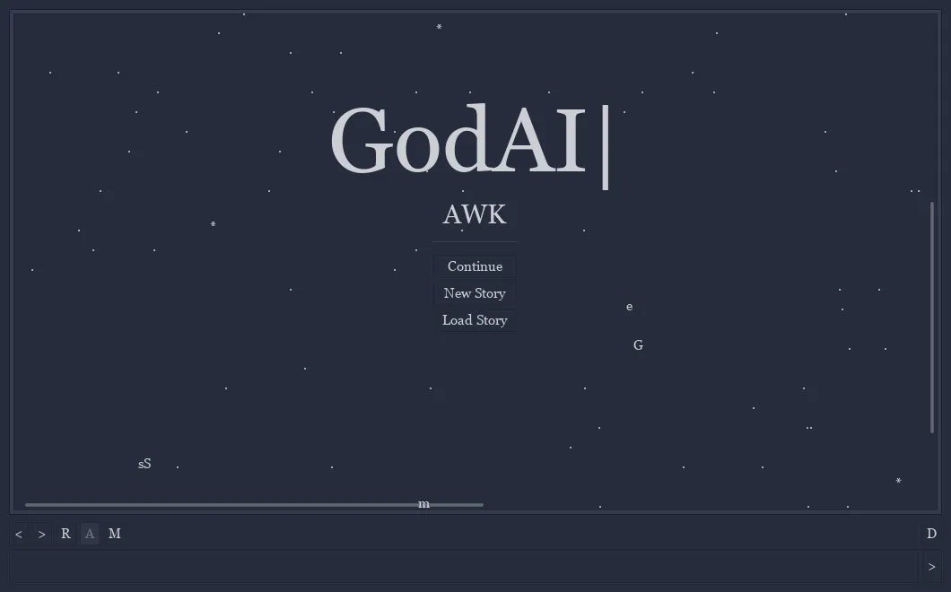 GodAI: AI-based interactive story teller, runs on your own GPU (or CPU ...