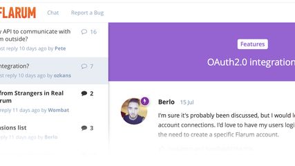Flarum: The next-generation forum software that makes online discussion fun. | AlternativeTo
