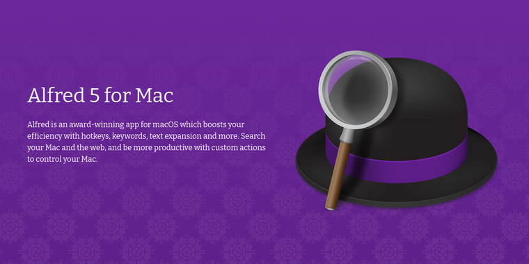 Alfred: Productivity application for macOS, which boosts your ...