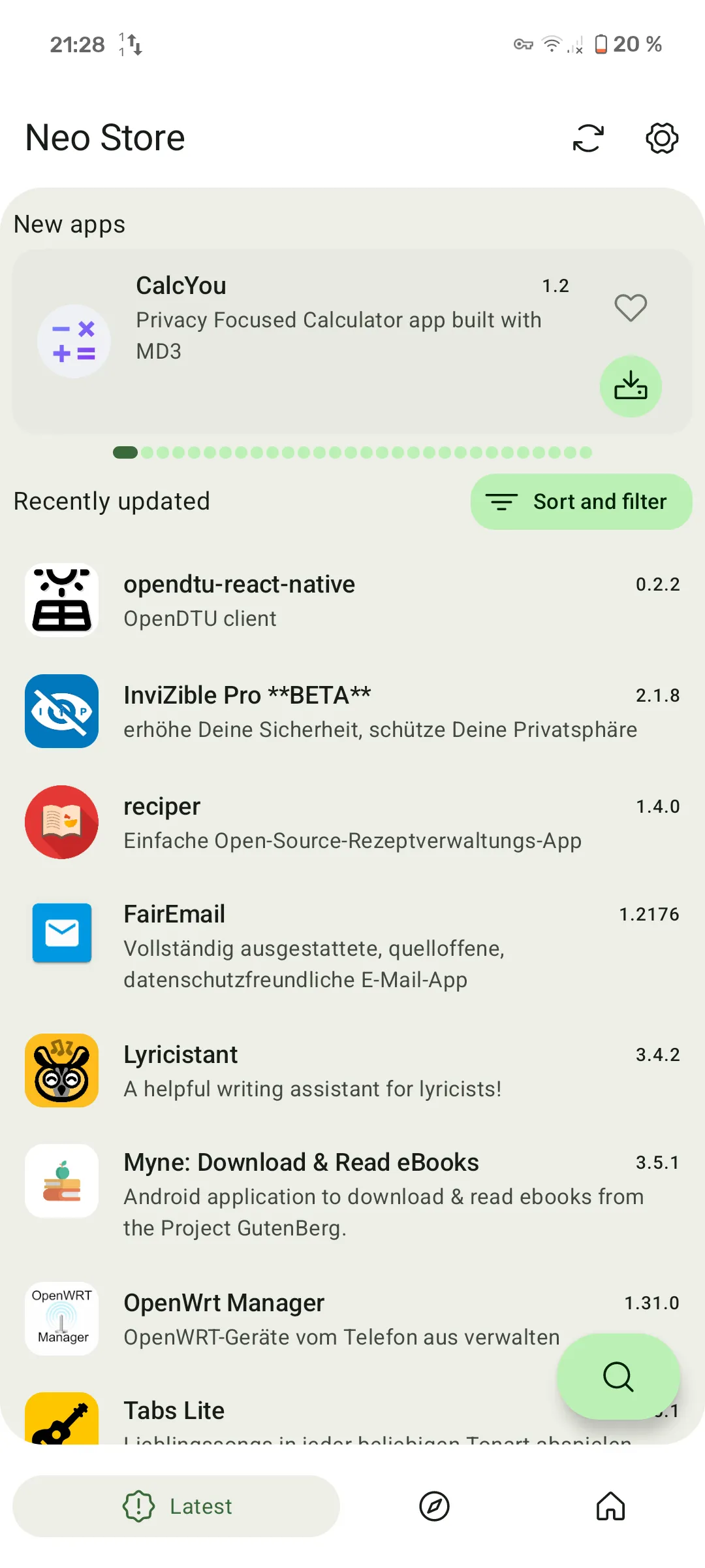 Neo-Store: An F-Droid client with modern UI and an arsenal of extra ...