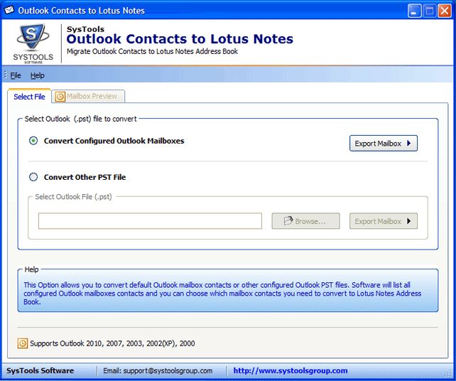 SysTools Outlook Contacts to Lotus Notes: App Reviews, Features ...