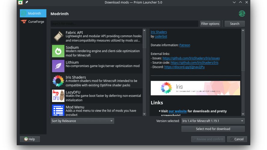 Prism Launcher: A custom launcher for Minecraft that allows you to ...