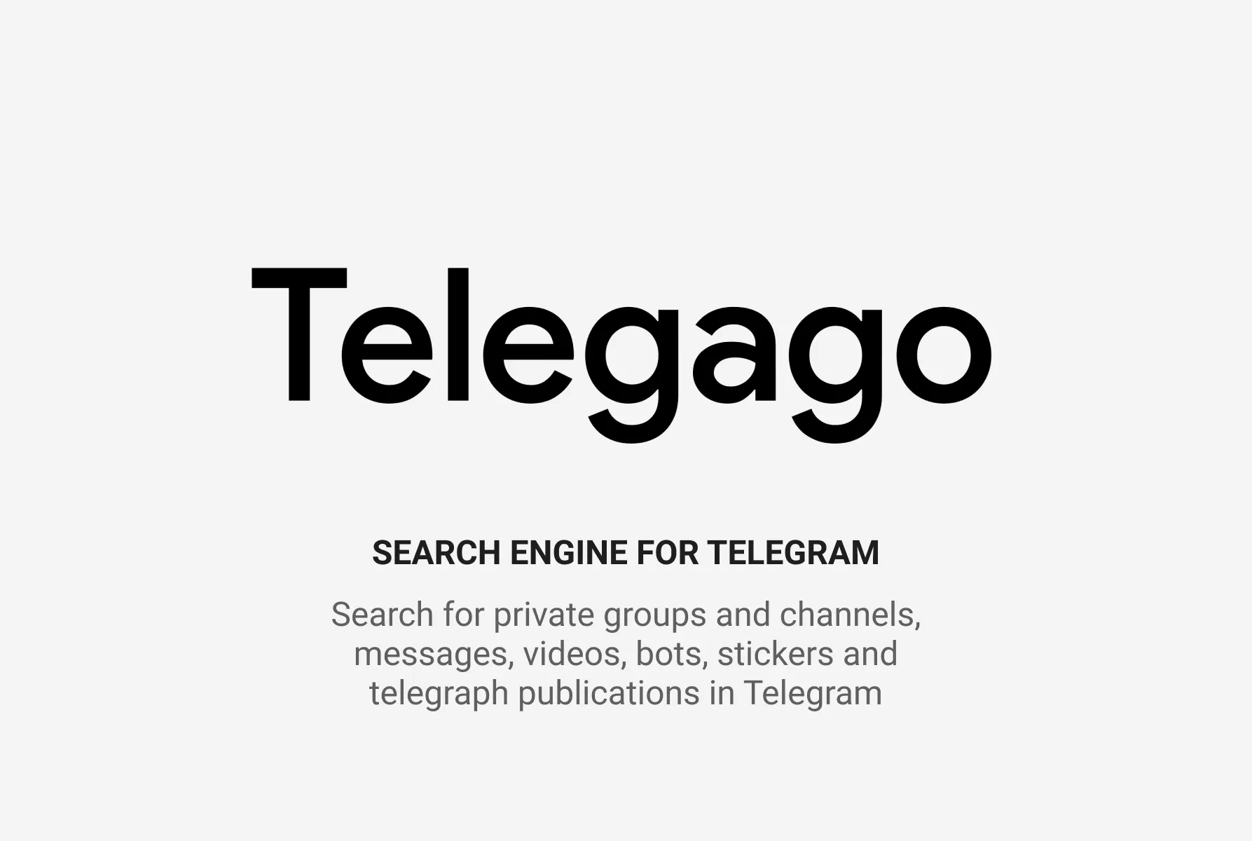 Telegago: A search engine for Telegram | AlternativeTo