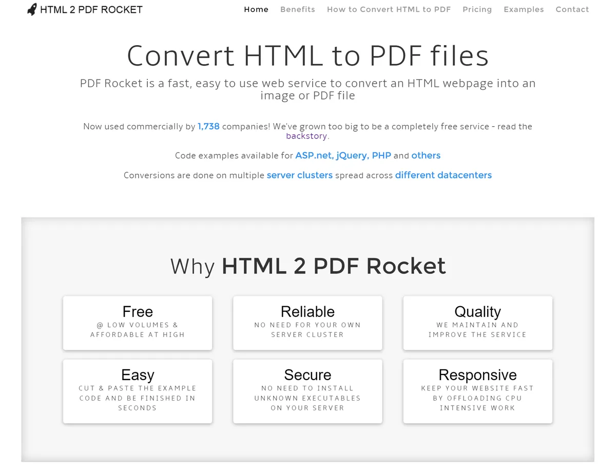 HTML 2 PDF Rocket Alternatives and Similar Apps | AlternativeTo