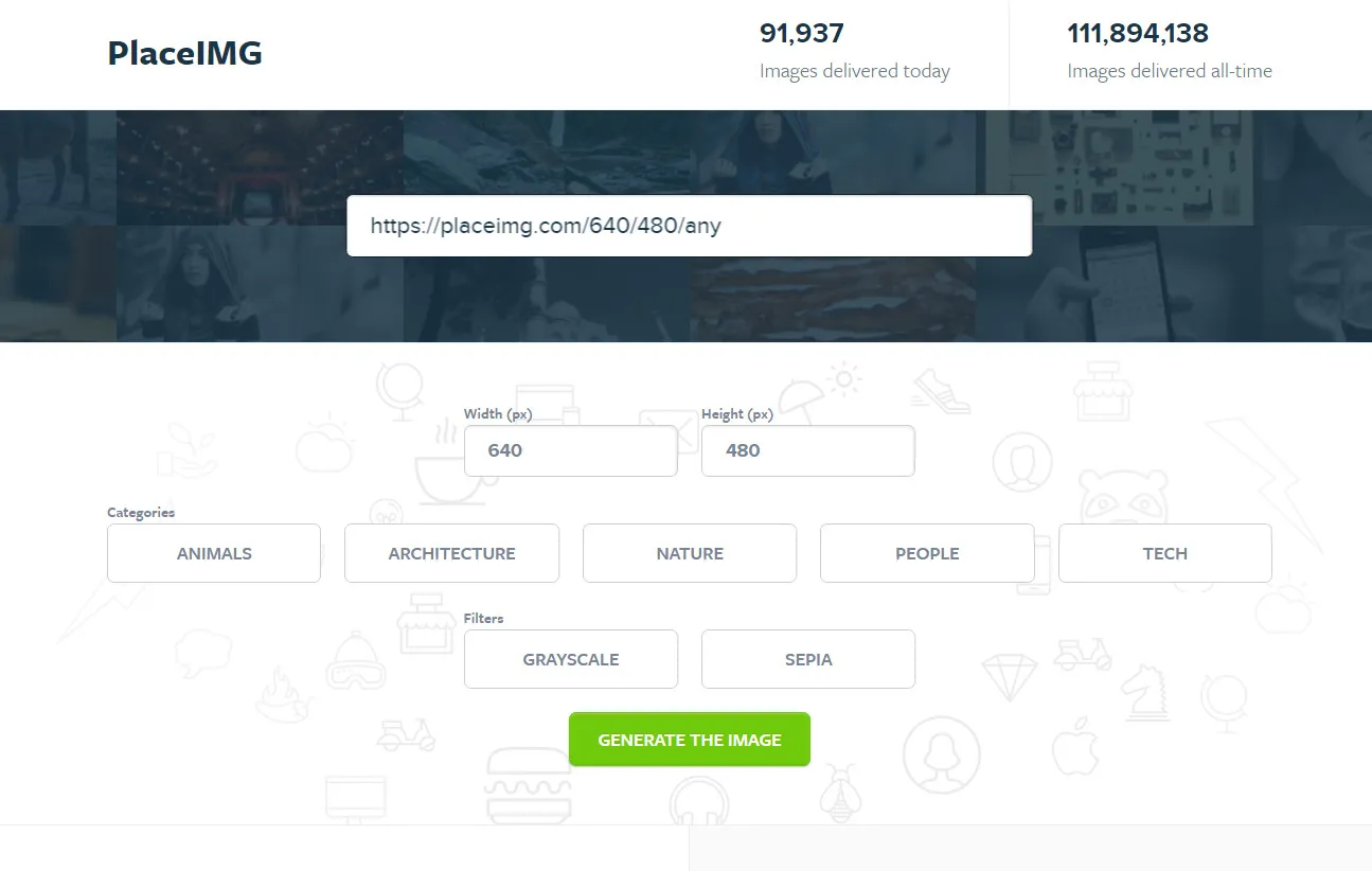 PlaceIMG: Serves placeholder images using a simple url | AlternativeTo