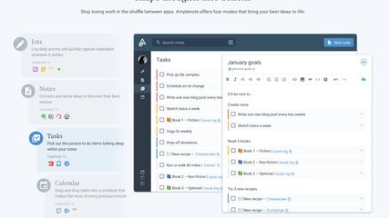 Amplenote: Allows you to take notes and link those notes to functional ...