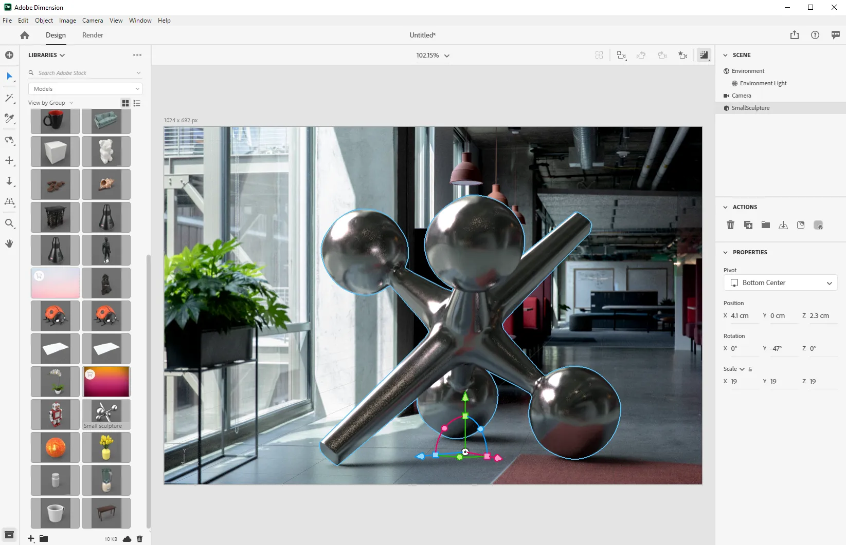 Adobe Dimension: 3D design with real-time previews and asset ...